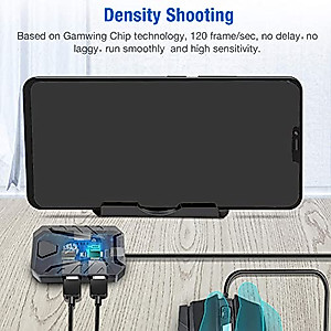 One Handed Gaming Keyboard Mouse, Wired Gaming Keyboard Mouse with Converter Adapter for Android, iOS - BT 4.0 Connection - Play PC Games on Mobile - Adjustable Stand (Mix Pro+F6