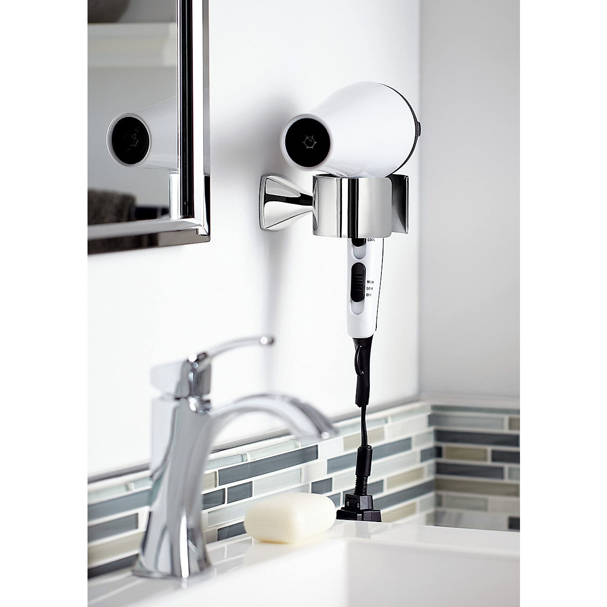 Moen Voss Chrome One-Handle Single Hole Bathroom Sink Faucet with Optional Deckplate, 6903