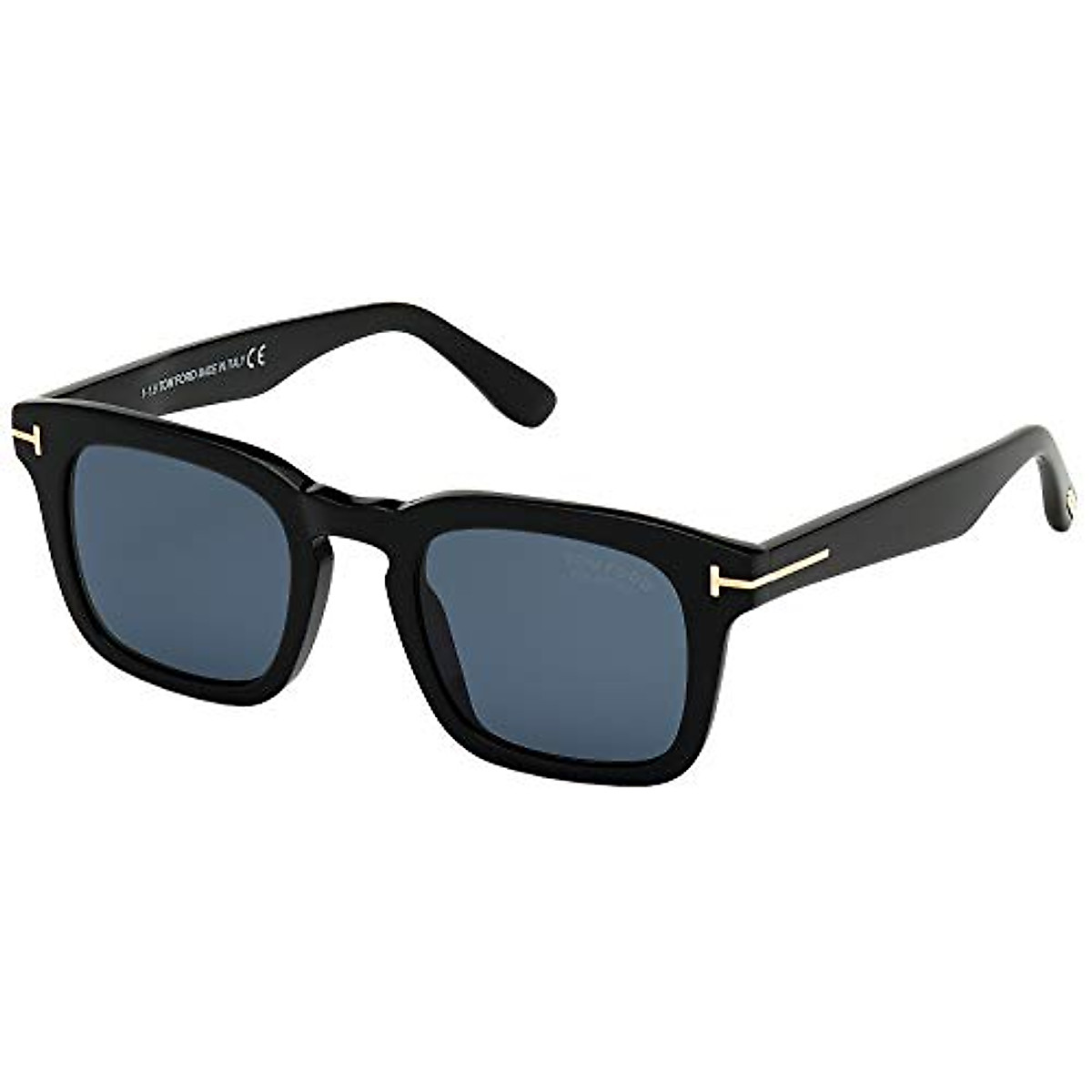 Tom Ford - FT0751 Shiny Black Square Men Sunglasses - 50mm