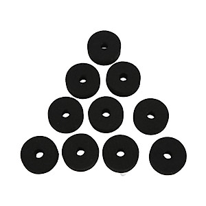 20Pcs Cymbal Felt Washers, 4cm Non Slip Felt Pads Cymbal Replacement Accessories for Drum Set(Black) Cymbal Felt Cymbal Felts And Sleeves