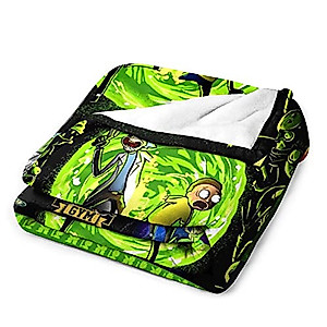 Kavcoc Warm and Cozy Anime Blanket: All-Season Flannel Fleece Throw for Sofa, Bed, and Living Room - 60x50 Inches