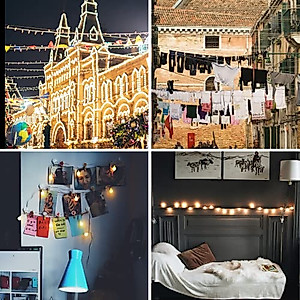 Helffer 98FT Clothesline, 304 Stainless Steel String Lights Hanging Kit, Portable Retractable Heavy Duty Cable Wire Rope, Turnbuckle Tensioner Strainer for Garage, Outdoor, Indoor, Shade Sail