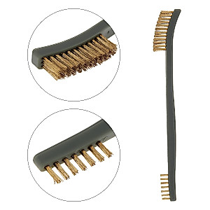 【The Best Deal】OriGlam 3pcs Mini Wire Brush Set, Rust Paint Metal Cleaner, Cleaning Welding Slag and Rust, Handy Steel/Nylon/Brass Brush Set Suitable for Cleaning Paint/Rust/Dirt