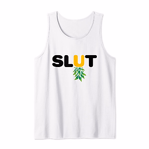 Slut Upside Down Pineapple Swinger Hot Wife Tank Top