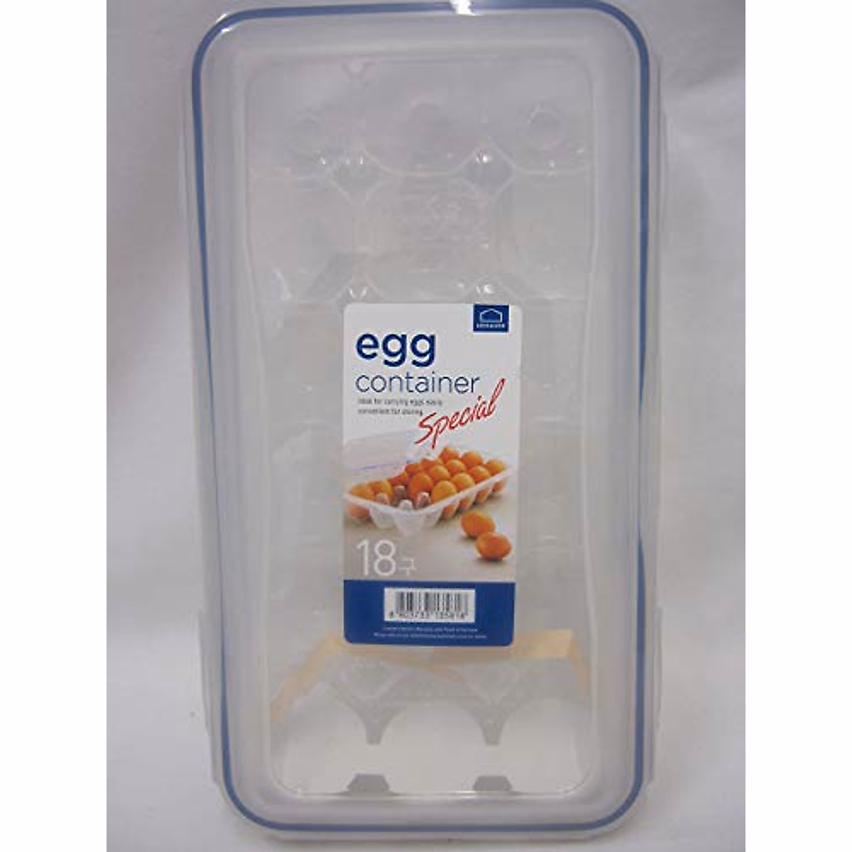 LocknLock Egg Storer with 18 Holes, 32 x 17.5 x 32 cm, Clear