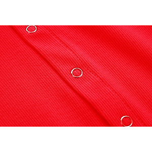 KISBINI Baby Footed Pajamas with Mitten Cuffs Unisex Cotton Snap-up Romper Jumpsuit Sleep and Play 0-12 Months Footies