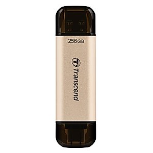 Transcend 256GB JetFlash 930C USB 3.2 Gen 1 Flash Drive TS256GJF930C, Golden hue