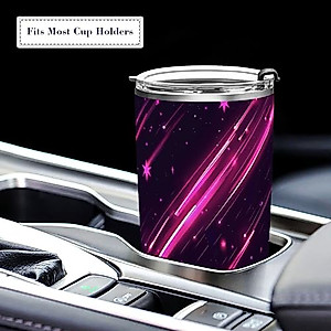 sanluoli Pink Meteor Stainless Steel cup with lid with Straw Lid leak proof coffee travel mug for outdoor modern flip straw tumbler 20 OZ