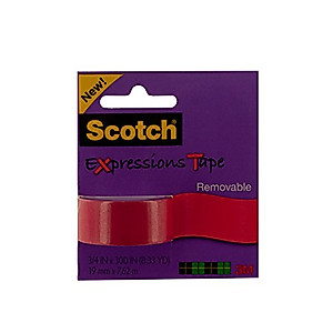 3m C214-Sam 3/4" X 300" Salmon Scotch Expressions Removable Tape