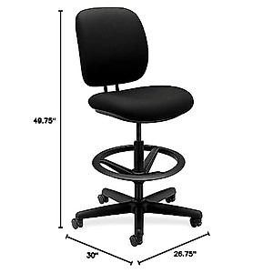 HON ComforTask Stool, Black CU10