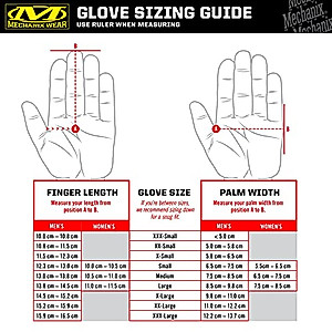 Mechanix Wear: M-Pact 3 Tactical Work Gloves, Touchscreen Capability, Synthetic Leather Gloves, Finger Reinforcement and Impact Protection, Work Gloves for Men (Black, Medium)