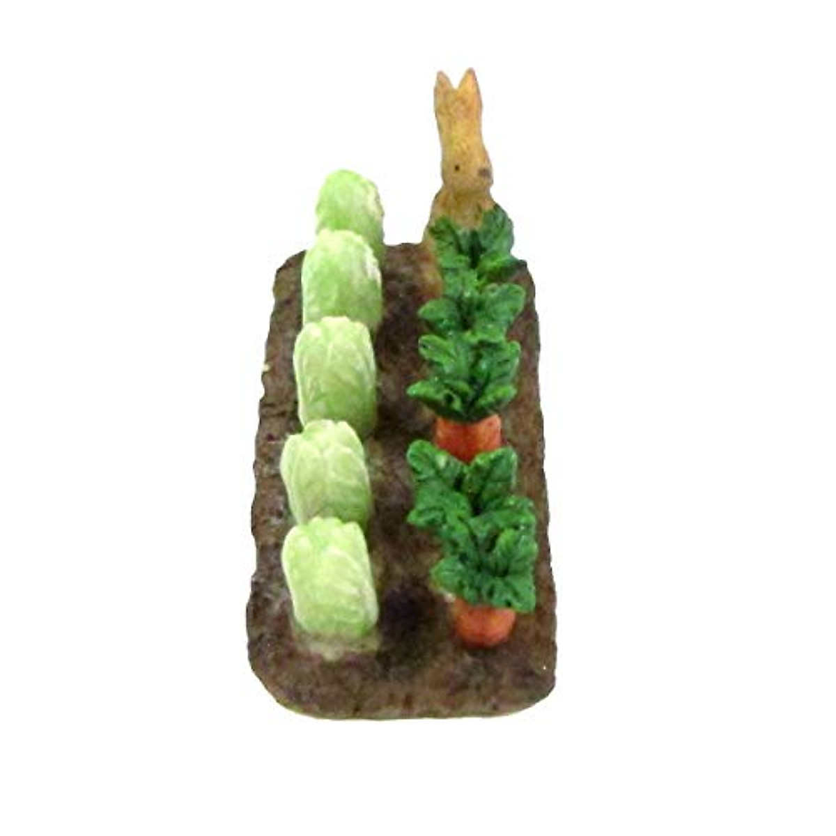 TG,LLC Treasure Gurus Miniature Vegetable Crop Bunny Rabbit Fairy Garden Accessory Cabbage Carrot Patch Mini Dollhouse Decor