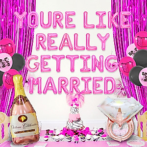 LaVenty Youre Like Really Getting Married Balloons Mean Girls Bachelorette Decoration Burn Book Decoration Mean Girls Bridal Shower Decoration Balloons
