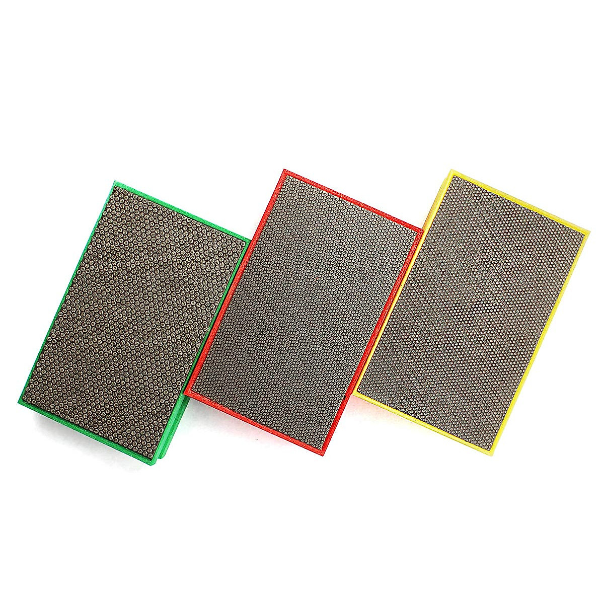 Diamond Hand Polishing Pads 3-Pcs Set for Glass Granite Marble Concrete Stone Sanding and Polishing