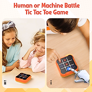 Tic Tac Toe Bolt Game, Handheld Electric Puzzle Game Console, Gift Ideal for Kids and Adults' Birthday, Electronic Board Games for Educational and Memory Growth, Portable Travel Games for Car Ride