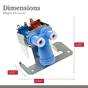 Parts Master Replacement for GE Refrigerator Water Valve with Guard - WR57X33326, PS16226572, AP6995571, 4960236, WV10032 - GE Refrigerator Parts
