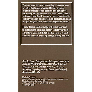 St James of London Sandalwood & Bergamot Cologne, 1.69 Fl Oz