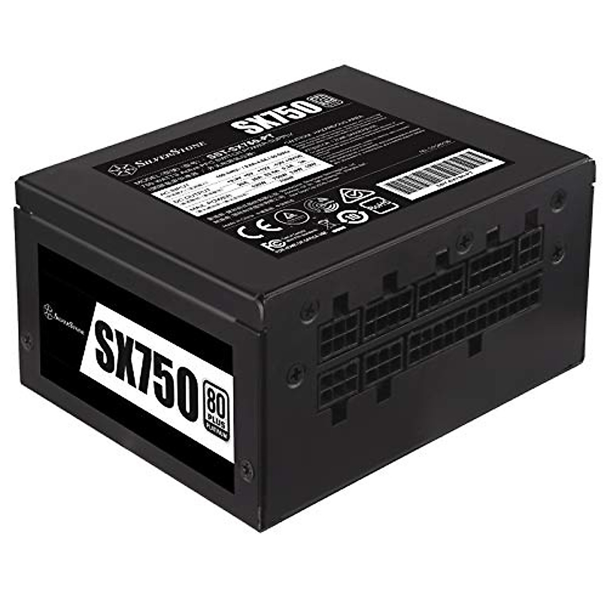 SilverStone SX750 Platinum, 750W SFX Fully Modular 80 PLUS Platinum Power Supply, SST-SX750-PT
