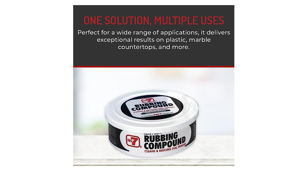 No.7 Heavy Duty Rubbing Compound - Restores Shine & Removes Deep Scratches