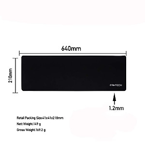 Mouse Pad, Large Extended Comfortable Rubber Gaming Mouse Mat Mousepad for Computer Laptop & PC Black