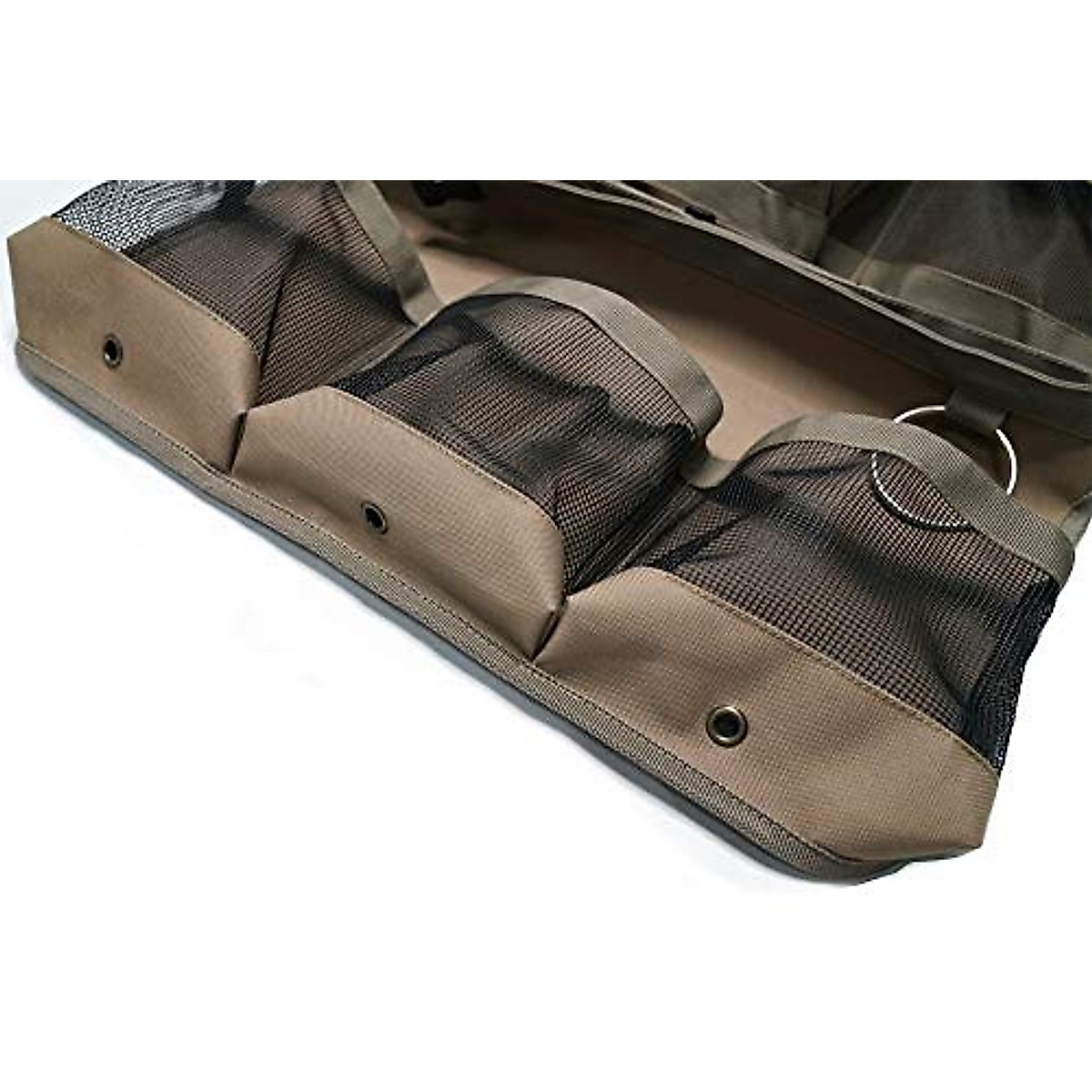 Bucket Idea Wash Tool Organizer for 5 Gallon Bucket, cleaning bucket organizer Water-resistant Mesh Pockets for Clean Supplier , Car Wash Supplier，Soap and Towel Holder Ring Included , Khaki Color (1)