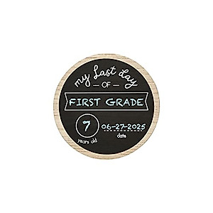 Kate & Milo My First Day of School Sign, My Last Day of School Chalkboard Sign, Reusable Photo Prop Message Board for First and Last Day of School Pictures, Included Chalk