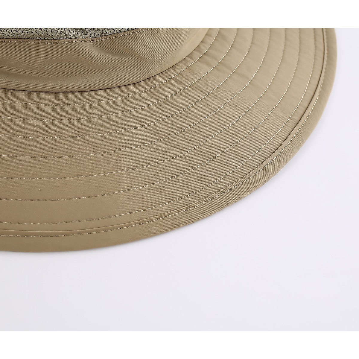 Home Prefer Mens Fishing Hat with Neck Protection UPF 50+ Sun Bucket Hat for Outdoor Hunting Gardening Khaki