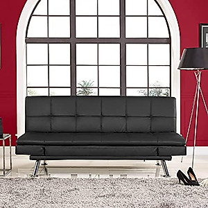 Serta Nelson Convertible Sofa Bed, Black