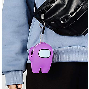 Among Us Toys Silicone Storage Bag Can Hold AirPods Pro Case Small Items Good-Looking Gift Backpack Office Study Car