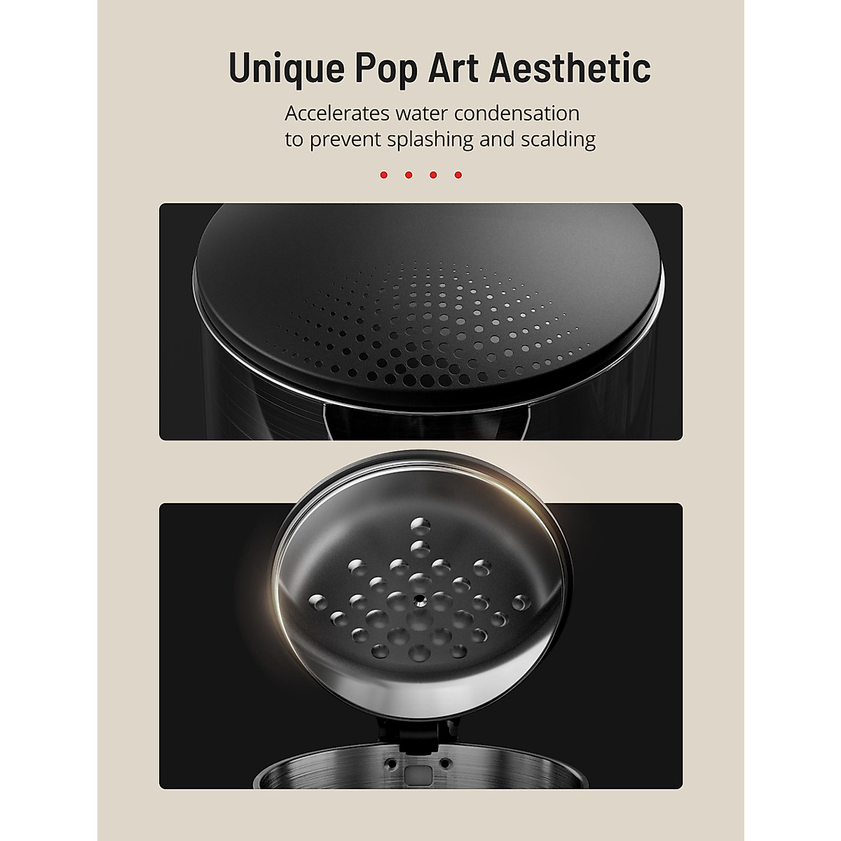 Electric Kettle Stainless Steel, Paris Rhône 1.7 Liter Cordless Hot Water Boiler Electric Tea Kettle BPA-Free, Electric Kettle For Boiling Water Auto Shut Off & Boil-Dry Protection