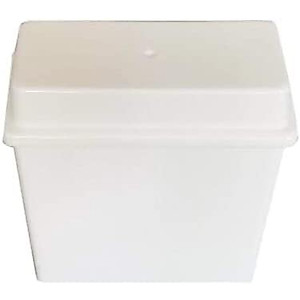 MUHWA White 24 Places Microscope Slides Staining Rack and Jar, Polypropylene