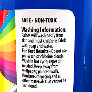 Cra-Z-Art Washable Tempera Paint Bulk Pack 10ct, Assorted Colors 8oz each bottle