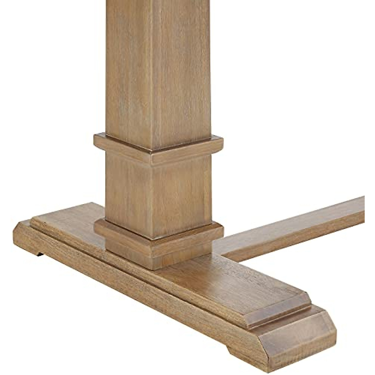 Crosley Furniture Joanna 7-Piece Dining Set with Table and 6 Upholstered Back Chairs, Rustic Brown/Creme