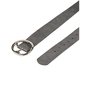 Jessica Simpson Women's Fashion Casual Belt, Grey Textured, Small