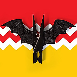 SUCK UK Spooky Bat Pegs, Black