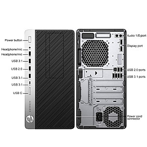 HP ProDesk 600 G3 Mini Tower Desk top PC i7-6700 Up to 4.00GHz 32GB RAM 512GB SSD + 1TB HDD HDMI Built in Wi-Fi & BT DVD-RW Dual Monitor Support Wireless Keyboard & Mouse Windows 10 Pro (Renewed)