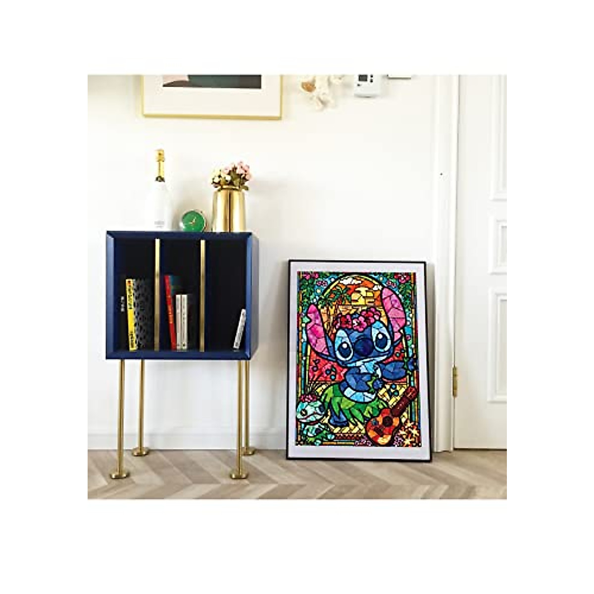 Diamond Painting Kits for Adults, DIY 5D Round Full Drill Art Perfect for Relaxation and Home Wall Decor(Stitch, 12x16inch)