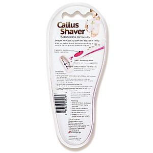 Dorco Callus Shaver w/ Ergonomic No Slip Handle & Blade Safty Cover - PINK