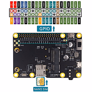 3G/4G & LTE Base HAT for Raspberry/Asus Tinker Board/Samsung ARTIK /Rock64 Media/Liber Computer Board