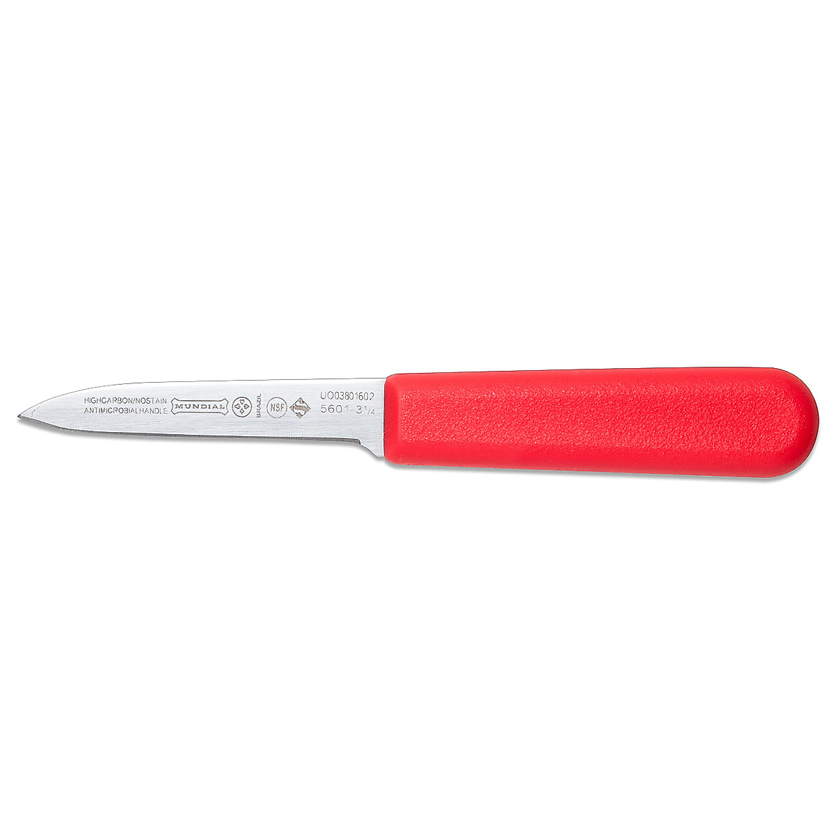 Mundial 3-1/4-Inch Paring Knife Collection, Set of 3, Red, Blue and White