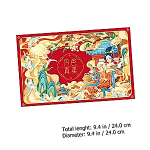 HEMOTON 1 Set Moon Cake Box Cookie Gift Boxes Mini Containers Cookie Cake Muffin Handle Box Paper Cupcake Container Cupcake Holder Box Moon Cake Packaging Boxes Mini Cakes Box Pastries Box