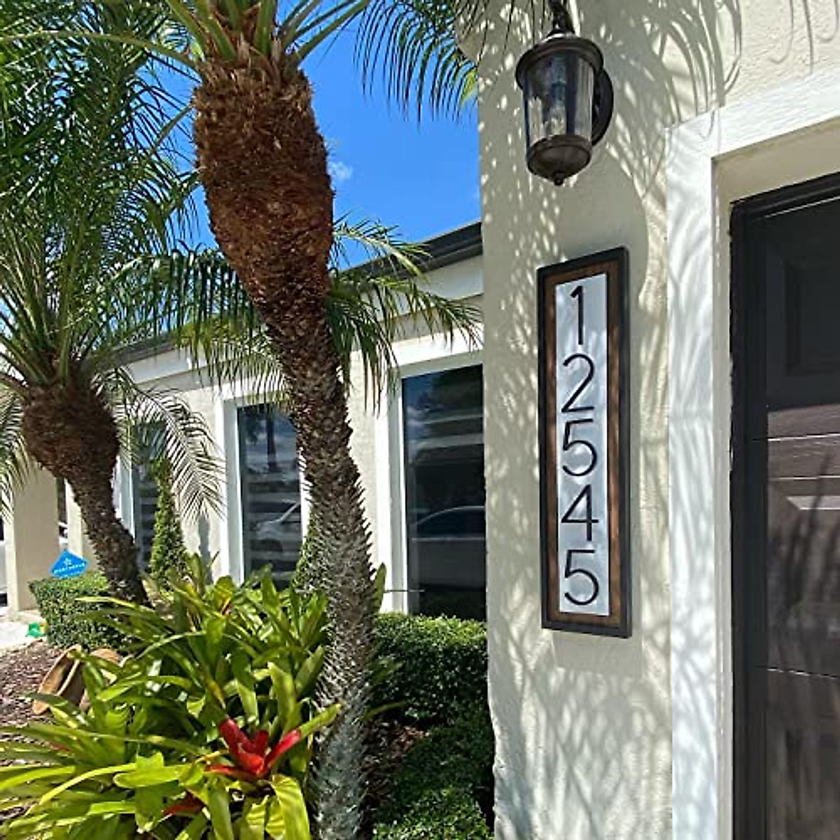 Floating House Numbers - 5 Inch Modern Address House Numbers With Nail Kit And Instructions Easy To Install High Gloss Black Number 2