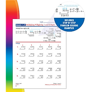 Spectrum 5th Grade Math Workbooks, Ages 10 to 11, Math Workbooks Grade 5 Covering Fractions, Decimals, Algebra Prep, Geometry, and More, Math Book for 5th Graders (Volume 6)