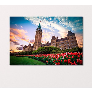 Parliament Building of Canada Canvas Print 3 Panels / 36x24 inches