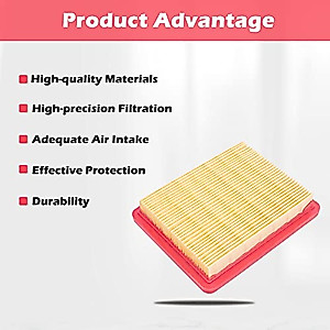 KLWZH 951-15245 Air Filter for MTD 751-15245 Craftsman Cub Cadet 490-200-M065 159cc 1X65 5X65 6X65 8X65 Engines 196cc 5X70 6X70 7X70 SC 700 E Self Propelled Troy-Bilt TB230 Engine Lawn Mower 2PCS