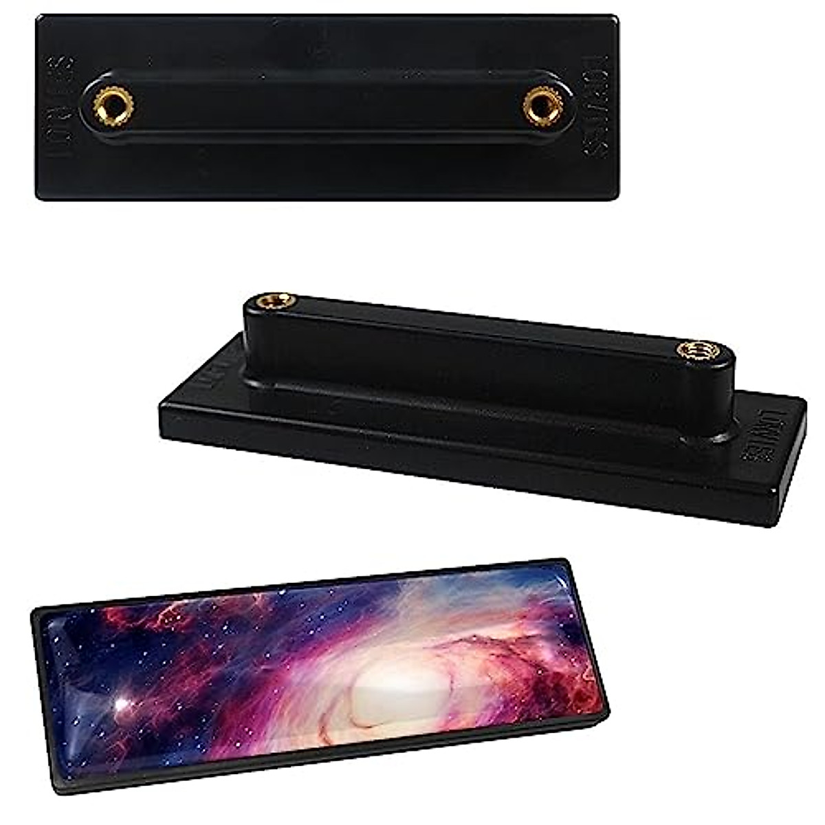 4 Pack 3.6In Double Holes Handles Pulls, Galaxy Planet Print Decorative Kitchen Cabinet Dresser Drawer Closet Cupboard Door Handles Pulls for Home Bedroom Bathroom