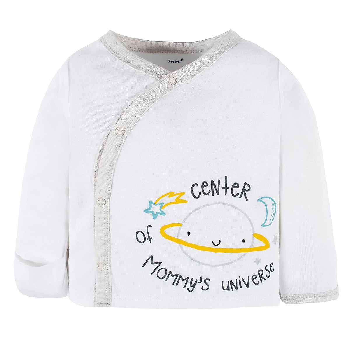 Gerber Baby Newborn Hospital Outfit Shirt, Footed Pant and Cap, Green Bunny, Newborn