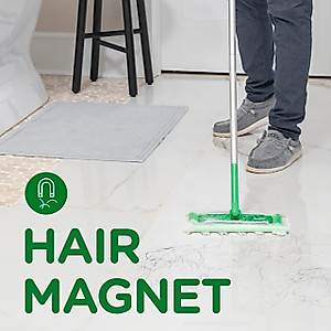 Swiffer Sweeper Pet, Heavy Duty Dry Sweeping Cloth Refills with Febreze Odor Defense, 32 Count