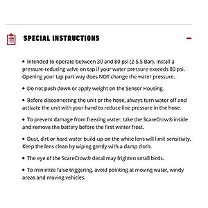 COSTWAY Scarecrow Motion Activated Animal Repellent