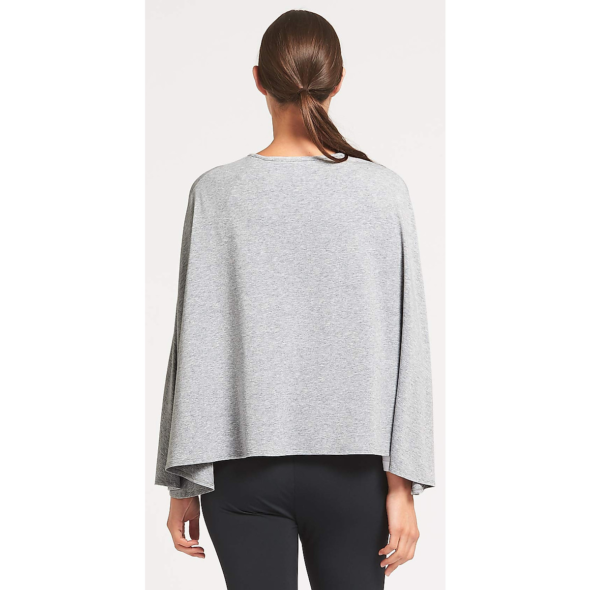 Solbari UPF 50+ Women's Sun Protection Sensitive Shrug - One Size - Light Grey Marle - UV Protection, Sun Protective